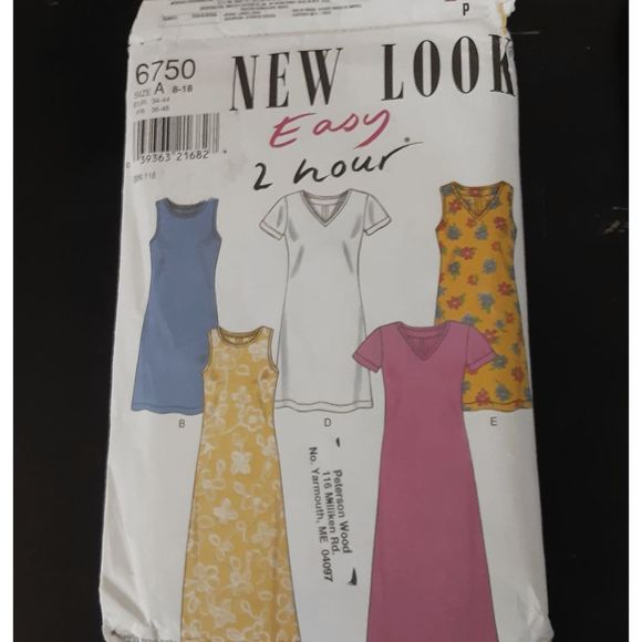 Simplicity | Office | Vintagesimplicity Newlook Sewing Pattern Dress ...